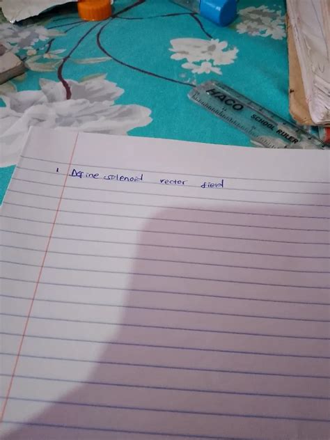 Define Solenoid Vector Field Studyx