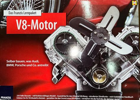 das franzis lernpaket v8 motor hobbies and toys toys and games on carousell