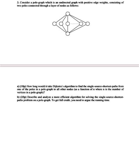 Solved Consider A Pole Graph Which Is An Undirected Graph With