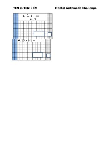 Maths Arithmetic Worksheet Teaching Resources