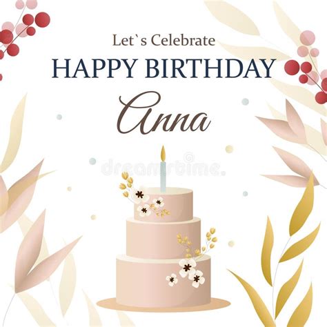Cartolina Di Compleanno Con Torte Di Fiori Candele E Auguri Disegno
