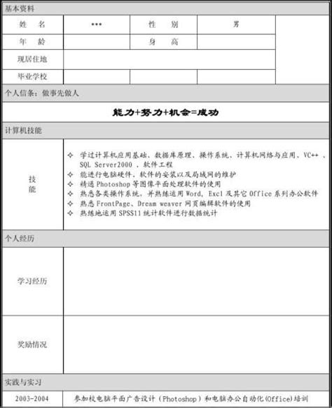 个人简历结束语范文八篇 范文