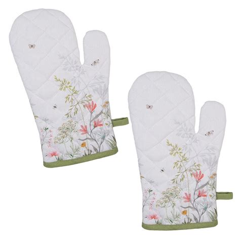 Clayre And Eef Topfhandschuhe Wildflower Fields Set 2 Tlg 2 Teilig