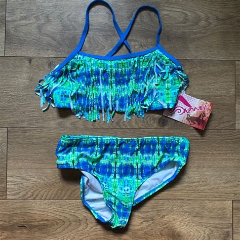 Kanu Surf Swim Kanu Surf Big Girls Kayla Fringe Bikini Swimsuit Poshmark