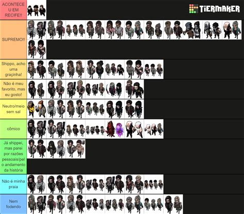 Shipps De Ordem Paranormal Tier List Community Rankings TierMaker