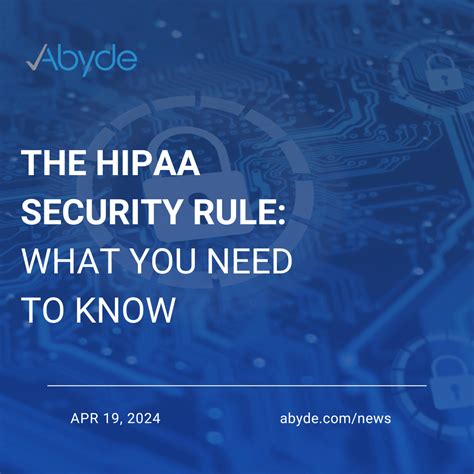 Hipaa Security Rule Abyde