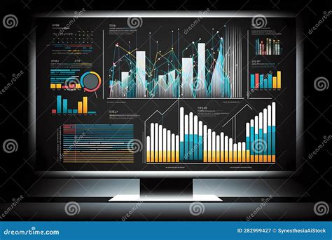 A Computer Screen Displaying Multiple Financial Reports And Graphs And