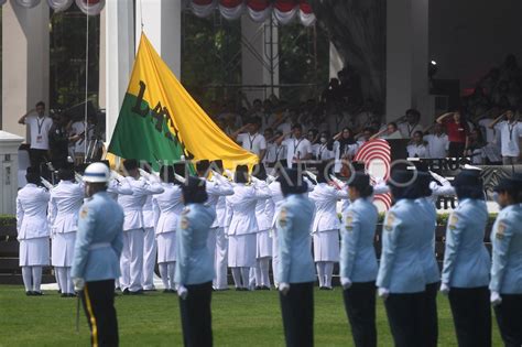 Gladi Bersih Upacara HUT Ke 78 RI ANTARA Foto