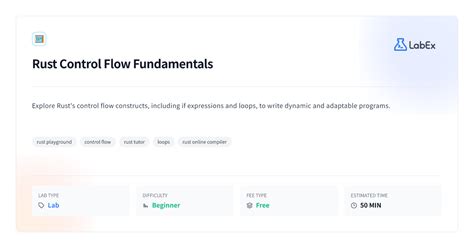 Rust Control Flow Fundamentals Master Conditional Execution And Loops Labex