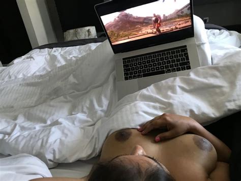 Desi Babe Working Naked For Her Office Captured By Hubby Desi New Semi Nude Masked No