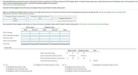 Solved Please Help Me Fill This Table Using Information From