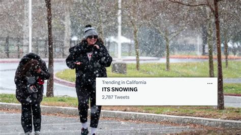 Southern Californians React To Rare Low Altitude ‘snow Orange