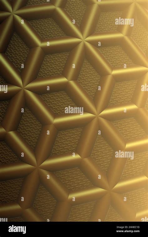 Nanotechnology Concept Microchips And Electronics Honeycomb 3d