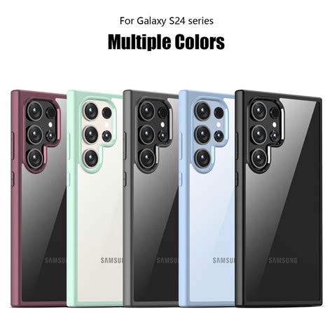 Ốp Lưng Samsung S24 Plus Chính Hãng Likgus Lưng Mica Trong Viền Màu