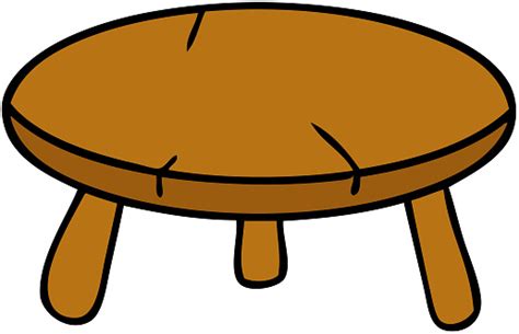 Kartun Yang Digambar Tangan Dari Bangku Kayu Ilustrasi Stok Unduh