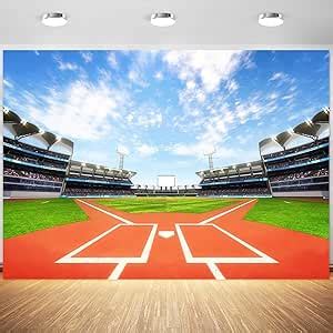 7x5ft Baseball Backdrop Baseball Field Stadium Photography