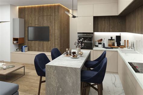 Как начать ремонт Modern Kitchen Design Large Living Room Contemporary Kitchen