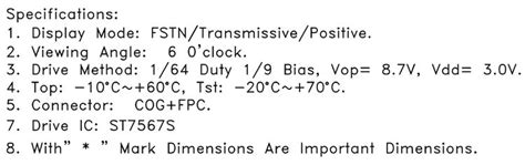 Customized FSTN COG LCD Display 128x64 Pixels Lcd Screen Manufacturers Suppliers Factory