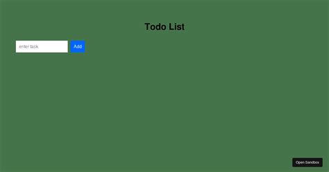 TodoList Codesandbox