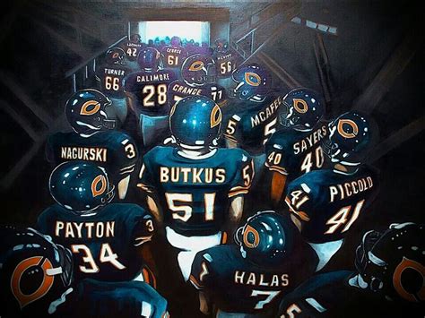 Chicago Bears Legends Artist Unknown Chicago Sports Teams Chicago