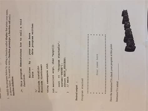 Solved Modify The Program Below By Adding A Function Called