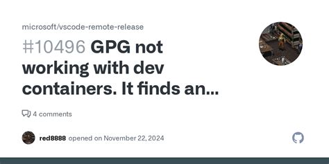 Gpg Not Working With Dev Containers It Finds And Tries To Use My Keys