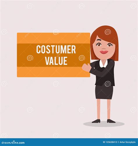 Handwriting Text Costumer Value Concept Meaning Amount Of Benefits Which Clients Get From