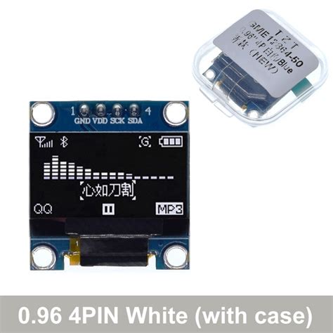 Tzt 096 Inch Iic Spi Serial 74pin Whiteblueyellow Blueyellow Oled