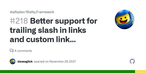 Better Support For Trailing Slash In Links And Custom Link Generation