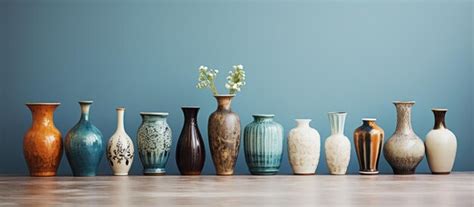 Premium Ai Image Various Beautiful Ceramic Vases