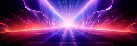 Premium Ai Image Abstract Geometric Background With Fluid Lines Converging To Create A Portal