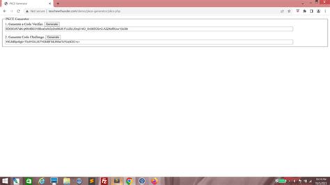 TeochewThunder Web Tutorial The PKCE Generator