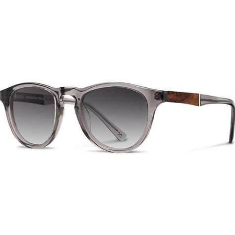 Shwood Francis Sunglasses Smoke And Elm Burl Grey Fade Sportique