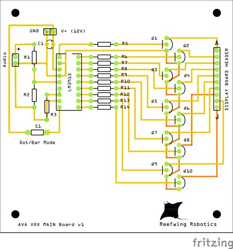 Reefwing Robotics Voice Driver Board Kitt Display