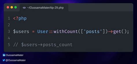 Learn Laravels Withcount Method Oussama Mater Posted On The Topic