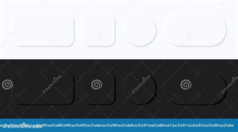 Neumorphic Ui Buttons Modern Minimal Web Layout With Input Fields