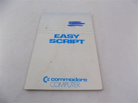 Easy Script Commodore Computer Book Starboard Games