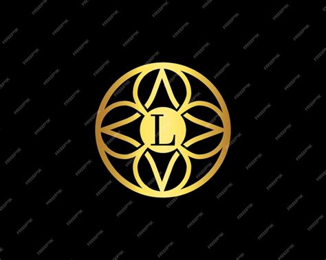 Premium Vector Letter L Minimal Monogram Emblem Style Luxury Gold