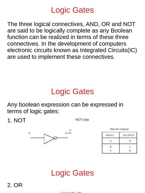 Digital Computer Unit I Part5 2022 Pdf Logic Gate Digital Electronics
