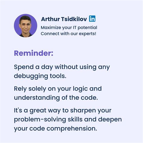 Arthur Tsidkilov On Linkedin Softwaredevelopment Problemsolving