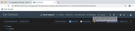 Show The Debugger In Devtools When Launching From Vs Code · Issue 1792 · Flutterdevtools · Github
