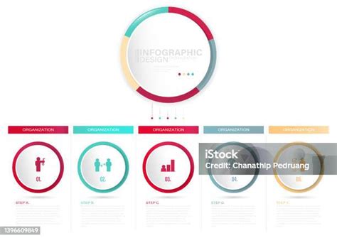 การแสดงภาพข้อมูลธุรกิจ องค์ประกอบอินโฟกราฟิกภาพประกอบสต็อก Infographic
