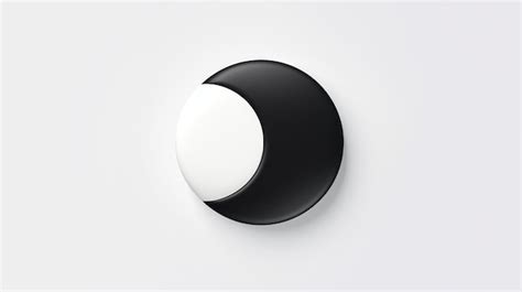 premium ai image black button circle button round button