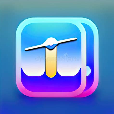 Science Education Software App Style Icon Generative Ai Stock Image
