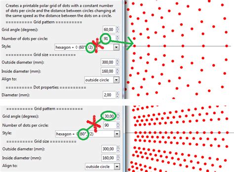 Polar Grids Inkscape Bobbinlace