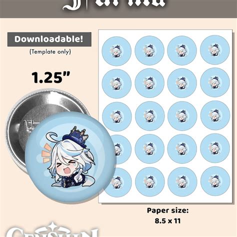 Genshin Furina Stickers Etsy