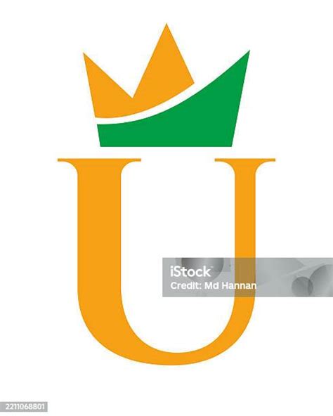 편지 U 크라운 로고 디자인 패션 킹 로얄 보석 여왕 황제 기호 벡터 템플릿 개성 개념에 대한 스톡 벡터 아트 및 기타 이미지