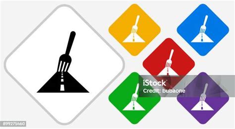 道路上的叉顏色菱形向量圖示向量圖形及更多到達圖片 到達 叉 圖標集 Istock