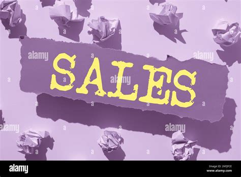 Handwriting Text Sales Word Written On Exchange Of Commodity For Money