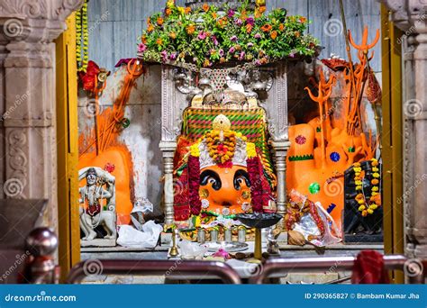 Hindu Goddess Shri Chamunda Mata Statue At Ancient Temple From